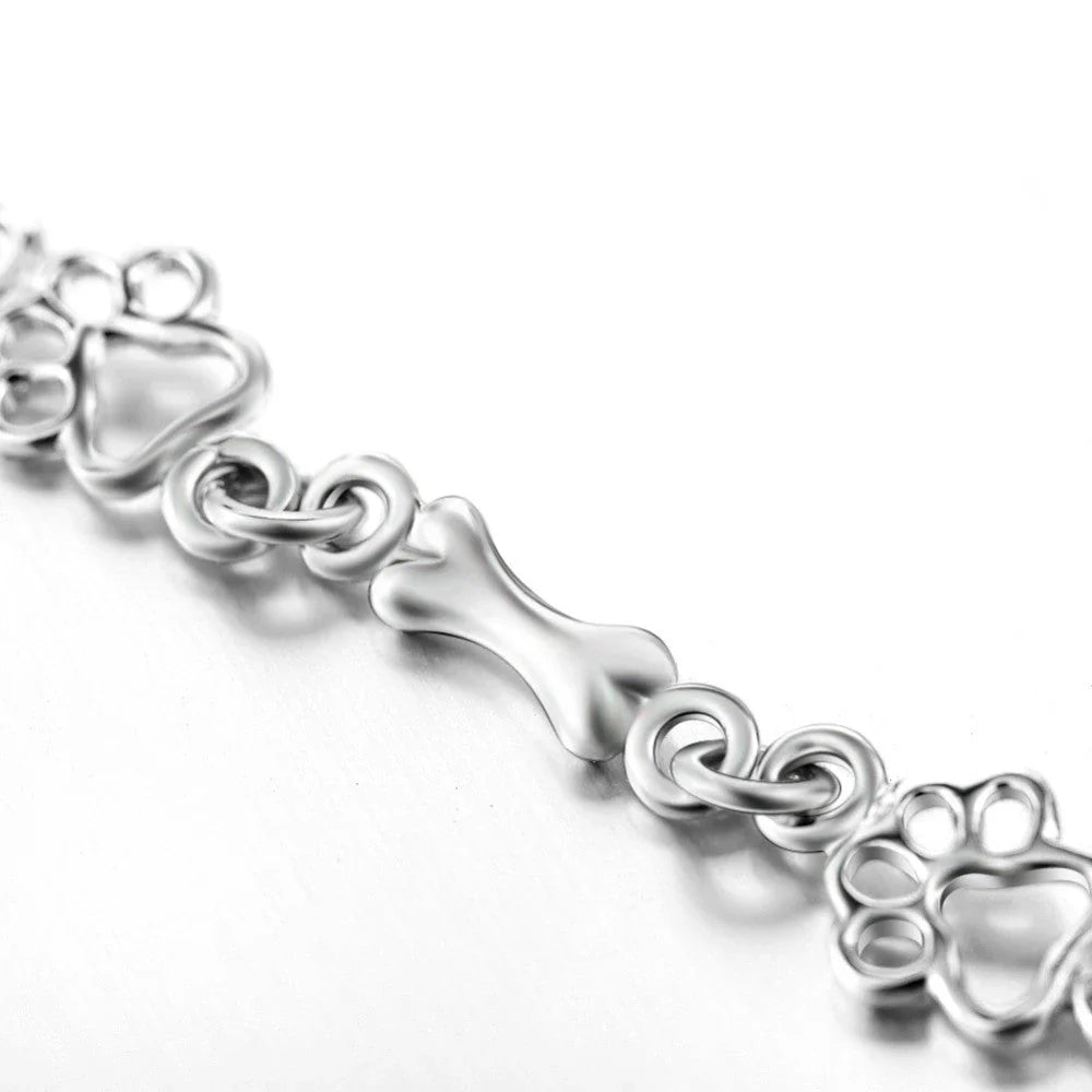 Silvered Bone Paw Bracelet – Soulpaw CAD